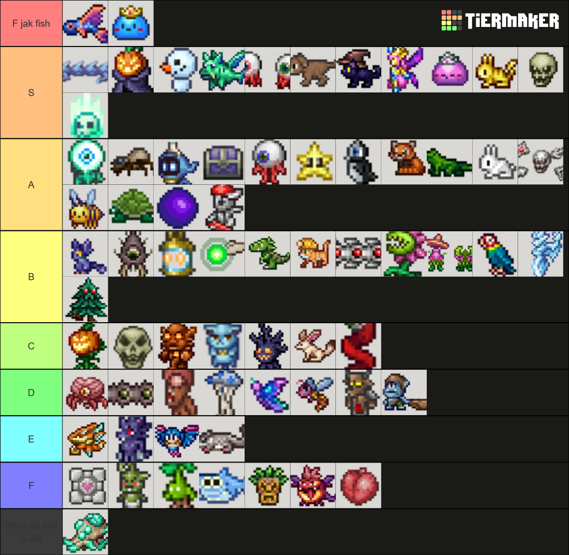 Terraria Pets Tier List (Community Rankings) - TierMaker