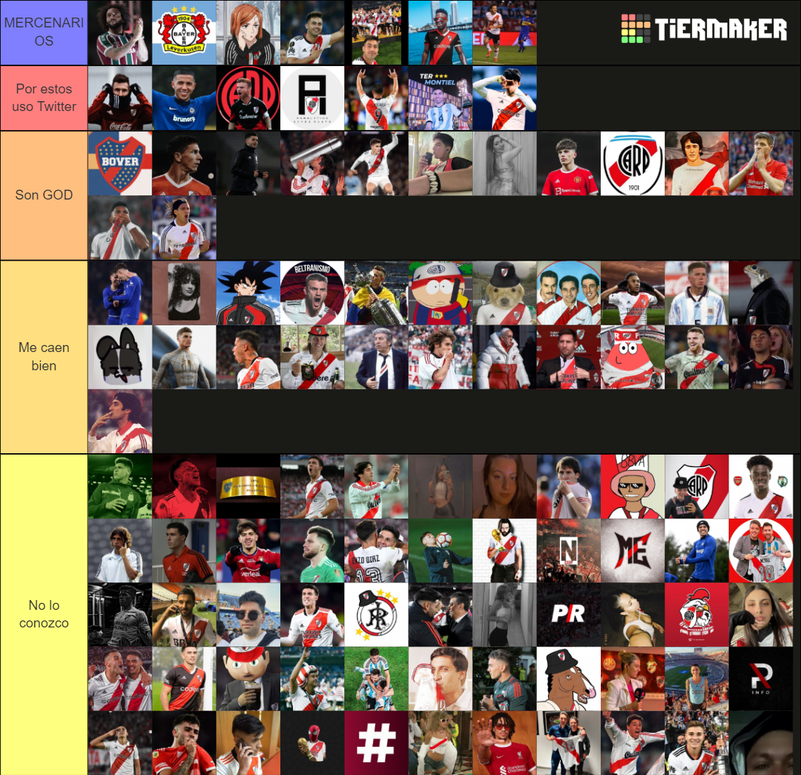 de los gordos de tw Tier List (Community Rankings) - TierMaker