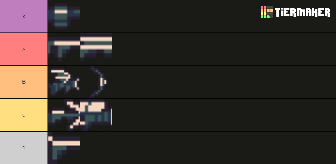 20 Minutes Till Dawn | Weapons Tier List (Community Rankings) - TierMaker