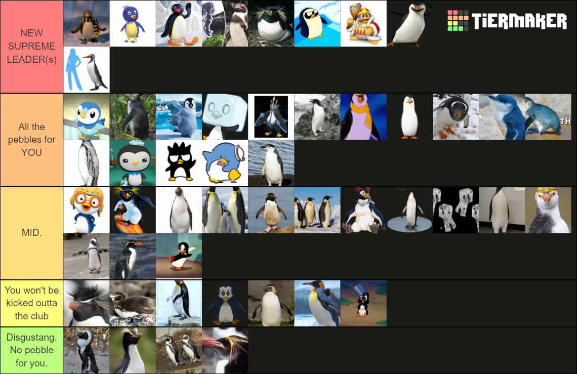 ULTIMATE PENGUIN SHOW DOWN DUN UN DUND *mortal kombat noise* Tier List ...