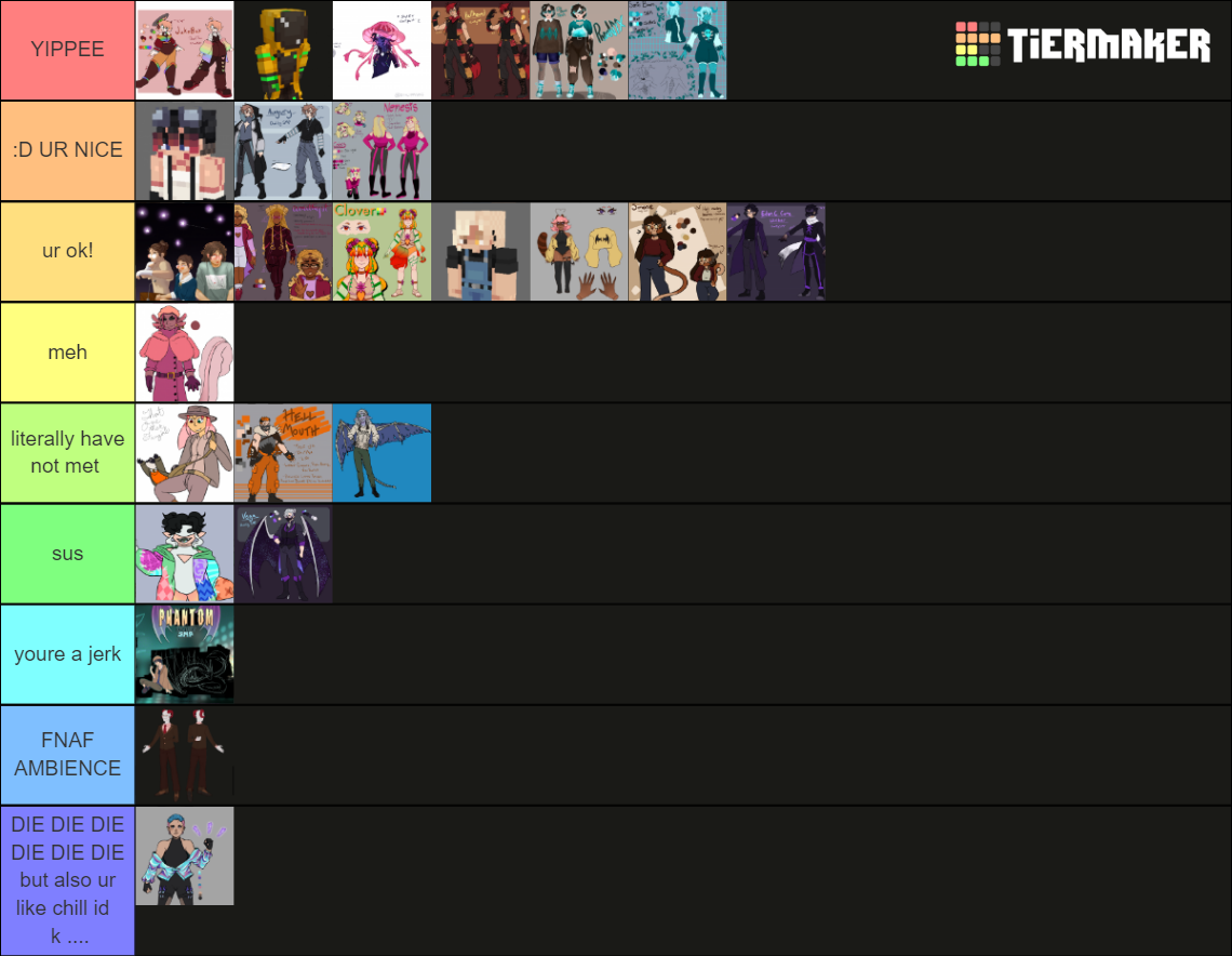 Duality SMP Characters Tier List (Community Rankings) - TierMaker