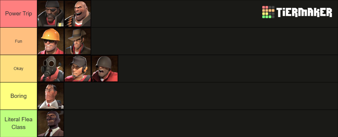 Team Fortress 2 Characters Tier List (Community Rankings) - TierMaker