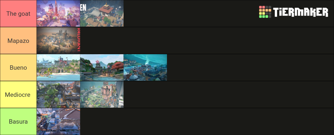 Valorant Maps (2023) Tier List (Community Rankings) - TierMaker