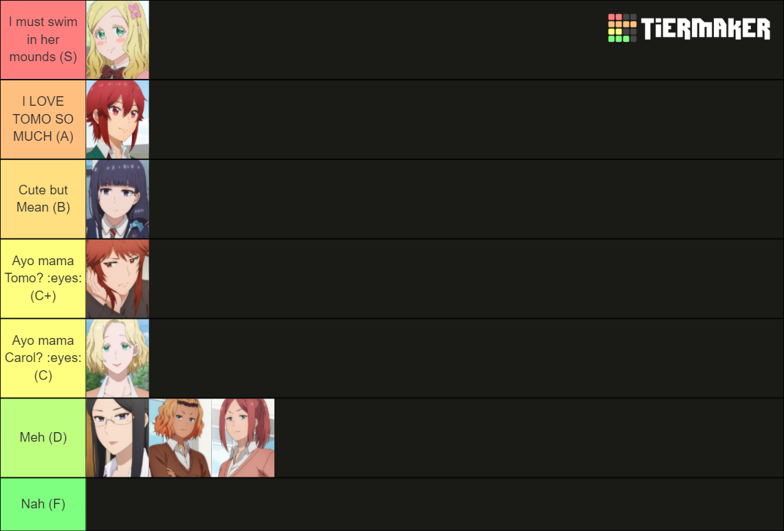 Tomo-chan wa Onnanoko! Tier List (Community Rankings) - TierMaker