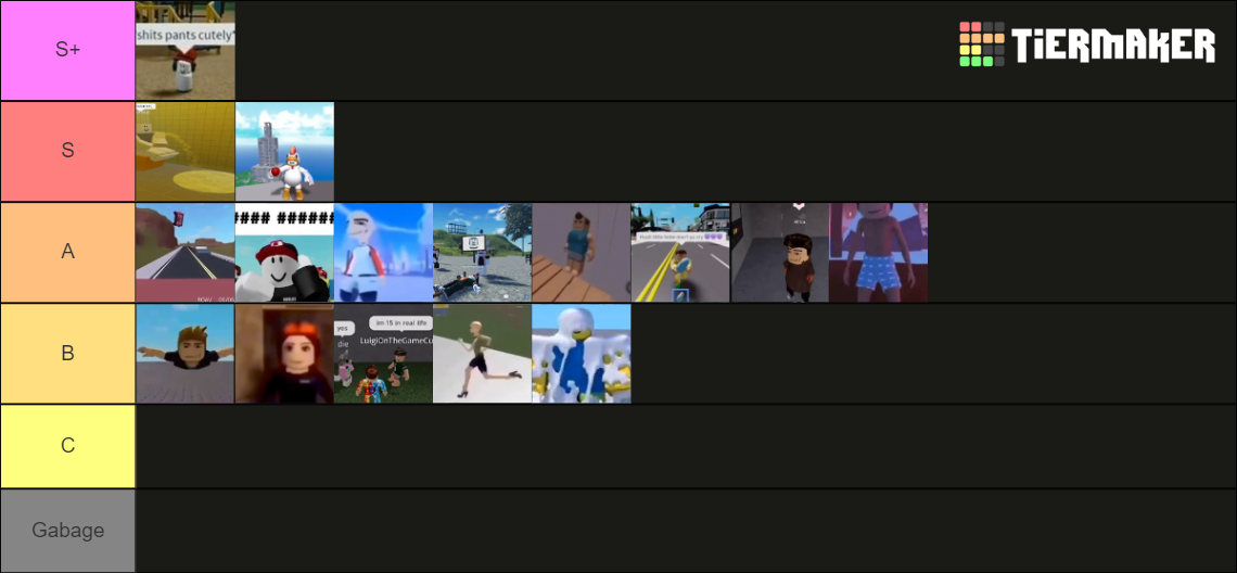 Ranking roblox memes Tier List (Community Rankings) - TierMaker