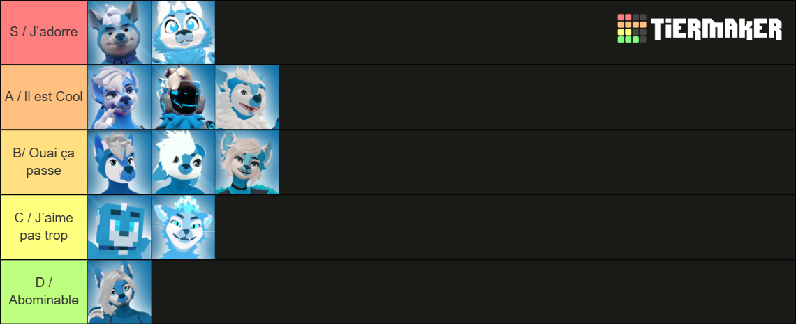Seaiter Team-S Familly Tier List (Community Rankings) - TierMaker
