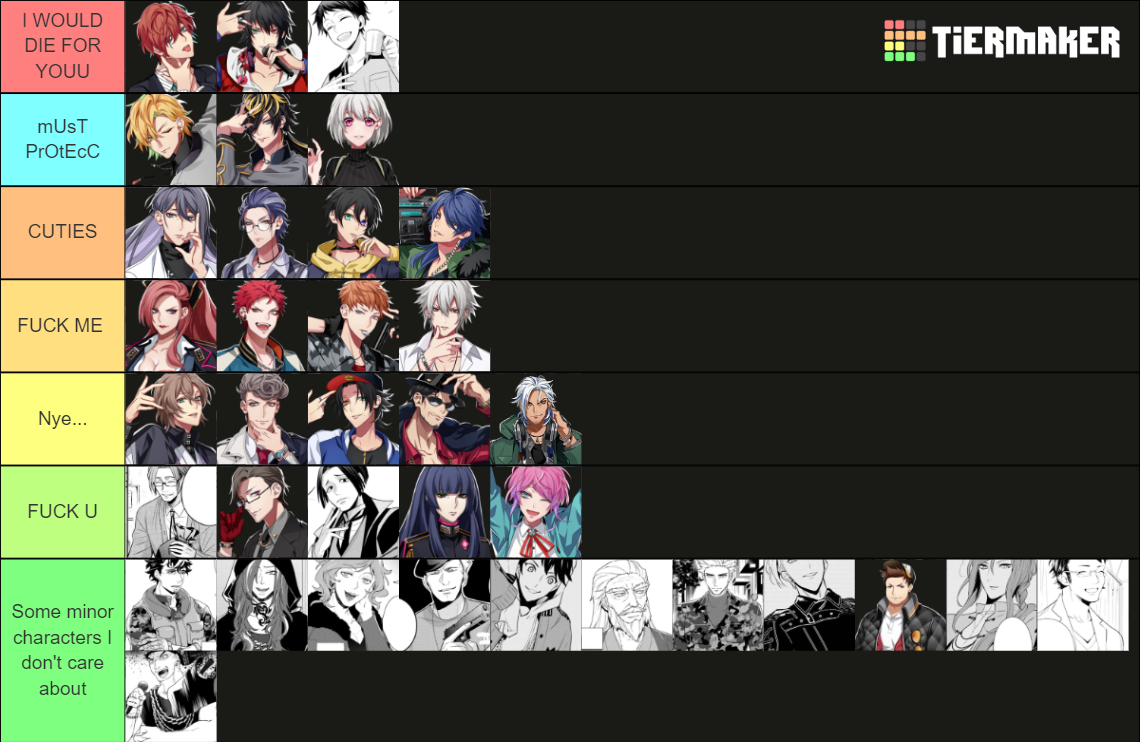 Hypnosis Mic (all characters) Tier List (Community Rankings) - TierMaker