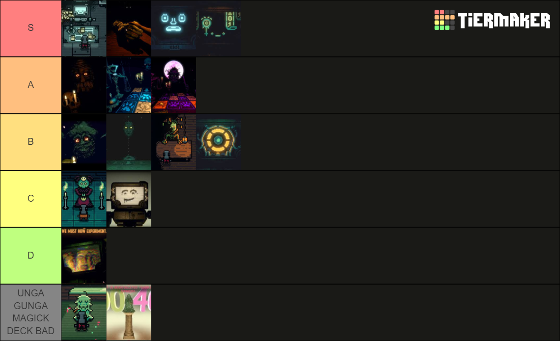Inscryption Boss Battles Tier List (Community Rankings) - TierMaker