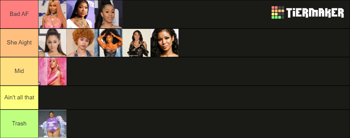 rap baddiea Tier List (Community Rankings) - TierMaker