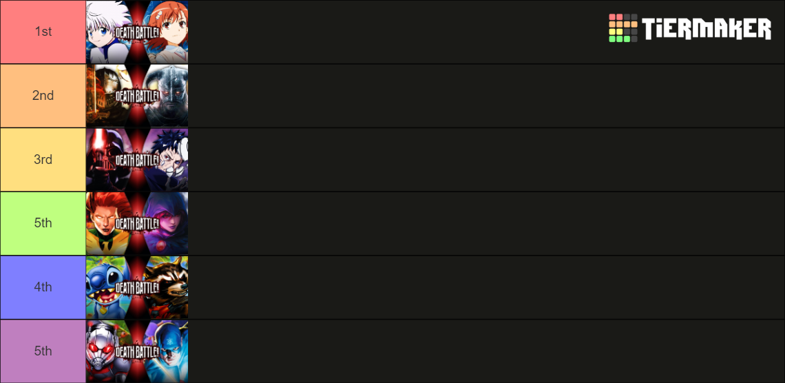 Death Battle season 10 Tier List (Community Rankings) - TierMaker