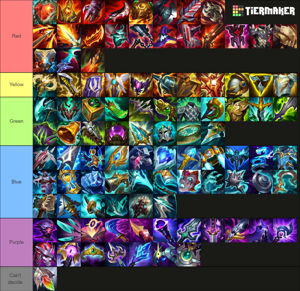 League of legends 13.10 Items Tier List (Community Rankings) - TierMaker