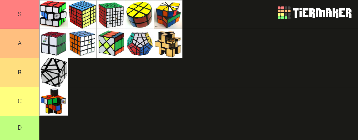 Rubik's cubes Tier List (Community Rankings) - TierMaker