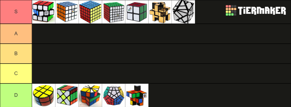 Rubik's cubes Tier List (Community Rankings) - TierMaker