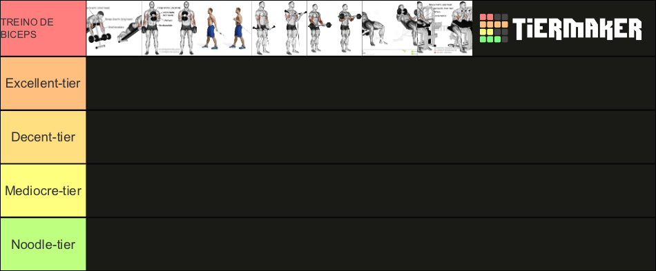 Biceps exercises Tier-List Tier List (Community Rankings) - TierMaker
