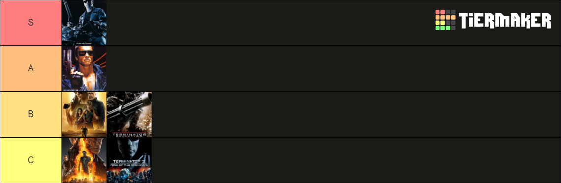 the terminator franchise Tier List (Community Rankings) - TierMaker