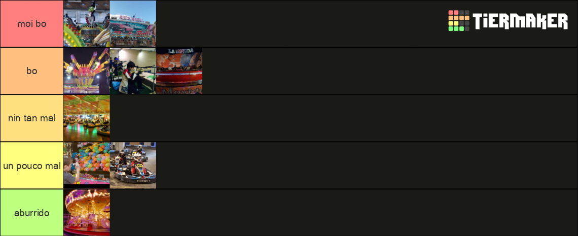 atracciones feria de tui Tier List (Community Rankings) - TierMaker