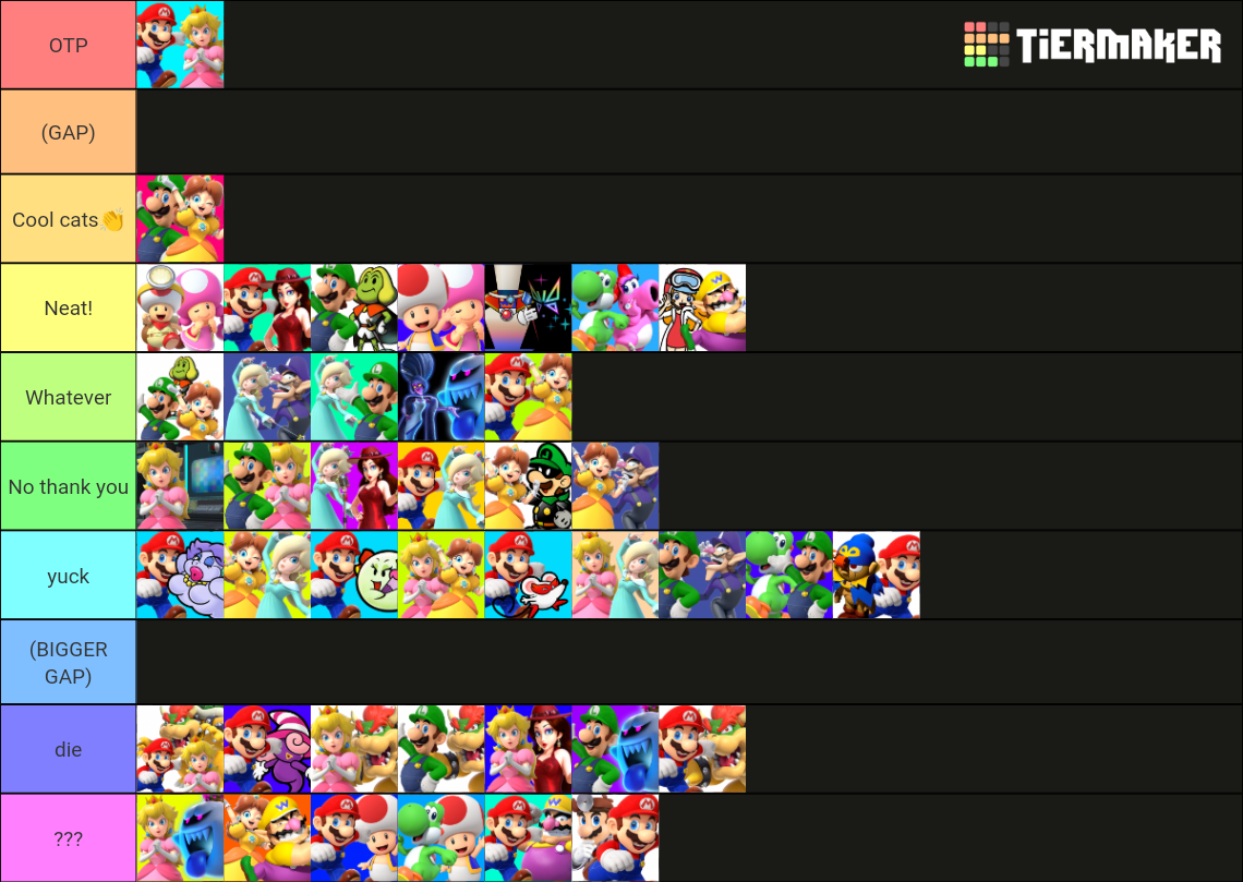 Mario ships Tier List (Community Rankings) - TierMaker
