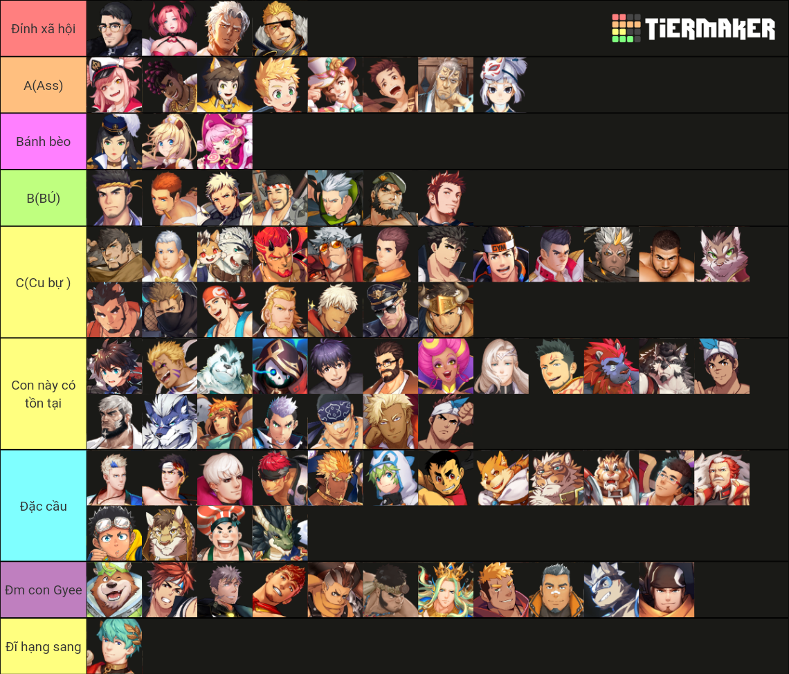 Gyee Tier List (Community Rankings) - TierMaker