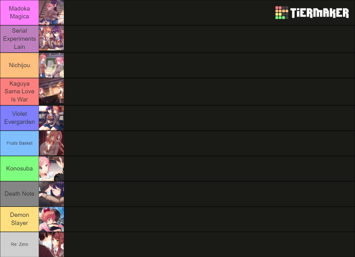 DDLC Ship Tier List (Community Rankings) - TierMaker