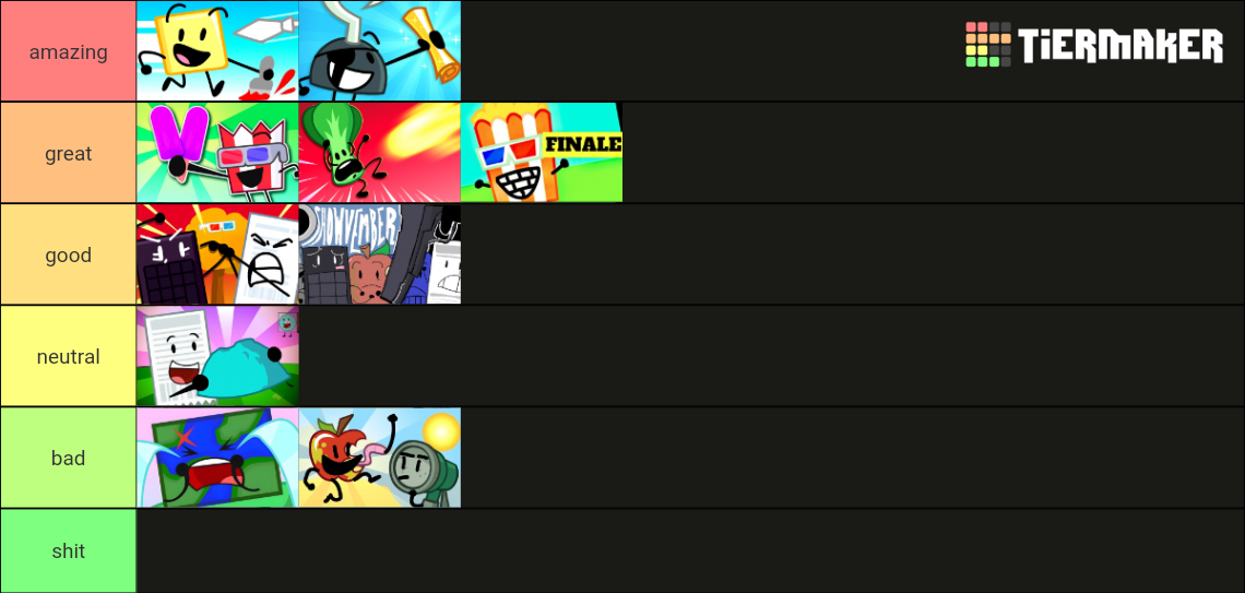 Showvember Season 1-2 Episodes Tier List (Community Rankings) - TierMaker