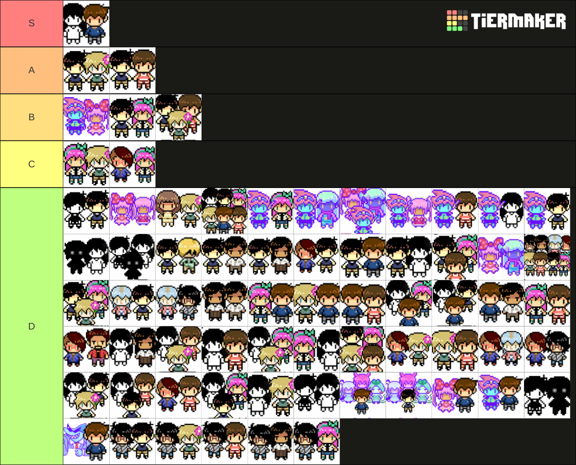 All OMORI ships (69 total) Tier List (Community Rankings) - TierMaker
