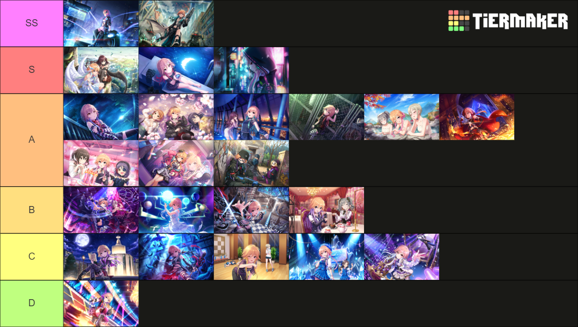 Asuka Ninomiya Cards Deresute Tier List (Community Rankings) - TierMaker