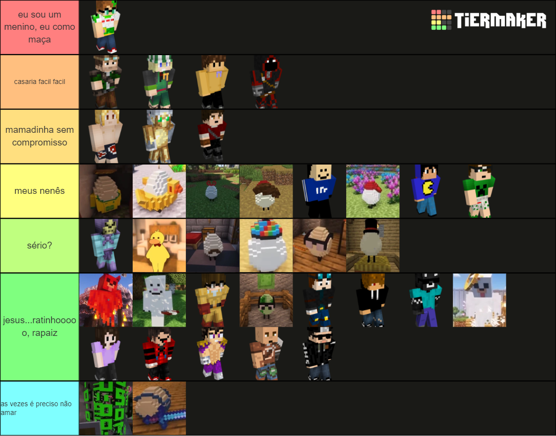 QSMP Characters (as of MAY 2023) Tier List (Community Rankings) - TierMaker