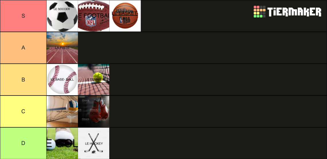 Les meilleure sports dylan Tier List (Community Rankings) - TierMaker