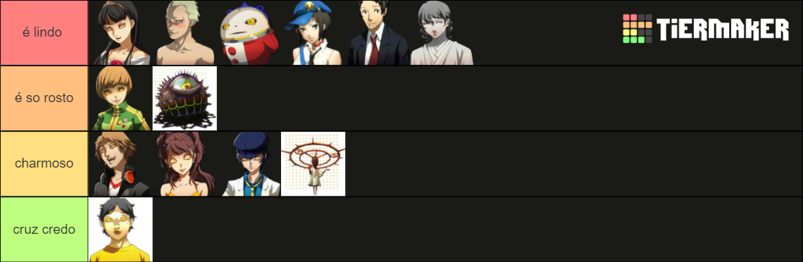 Persona 4 Golden Bosses Tier List (Community Rankings) - TierMaker