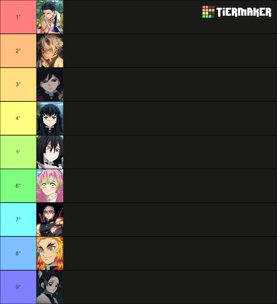 Ranking os Hashiras Tier List (Community Rankings) - TierMaker