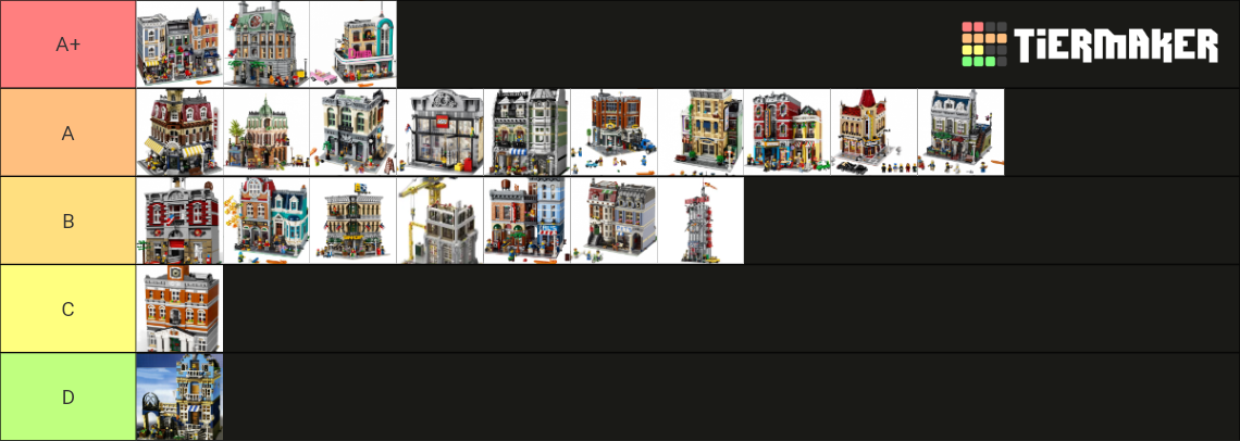 Lego modulars expanded Tier List (Community Rankings) - TierMaker