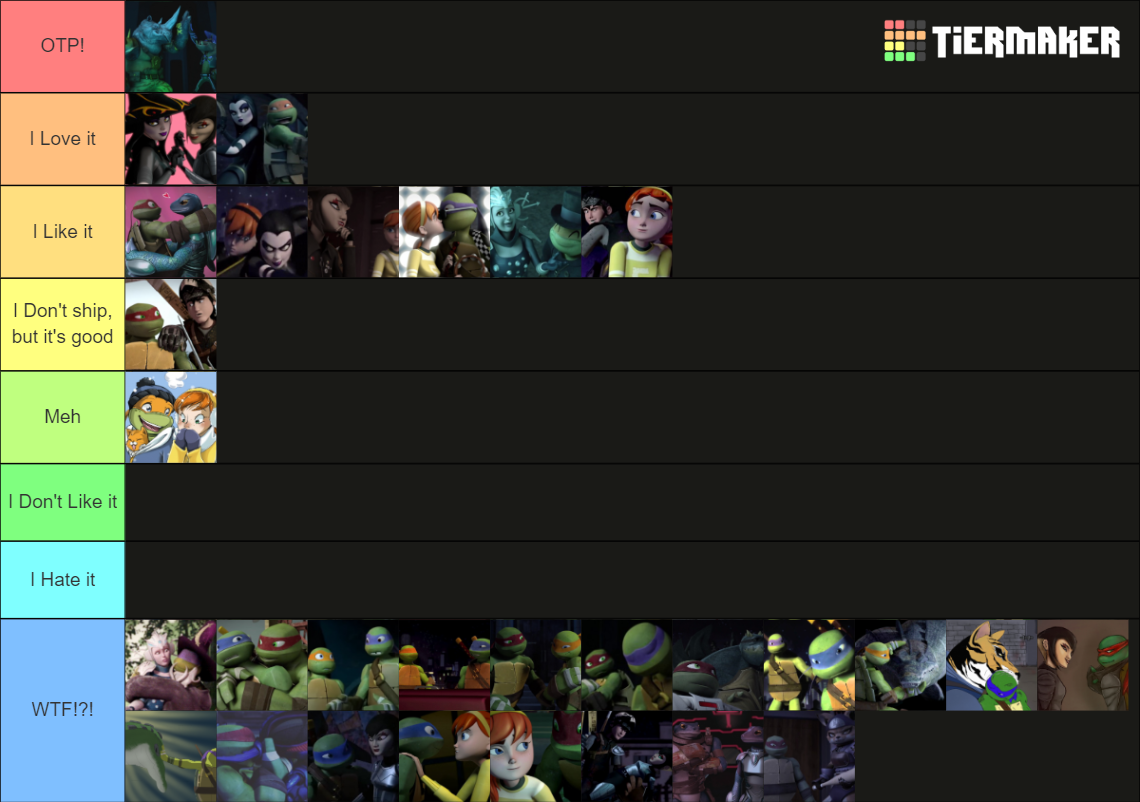 TMNT 2012 Ships Tier List (Community Rankings) - TierMaker