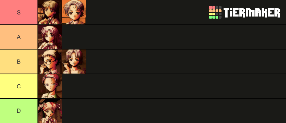 Sayooshi characters Tier List (Community Rankings) - TierMaker