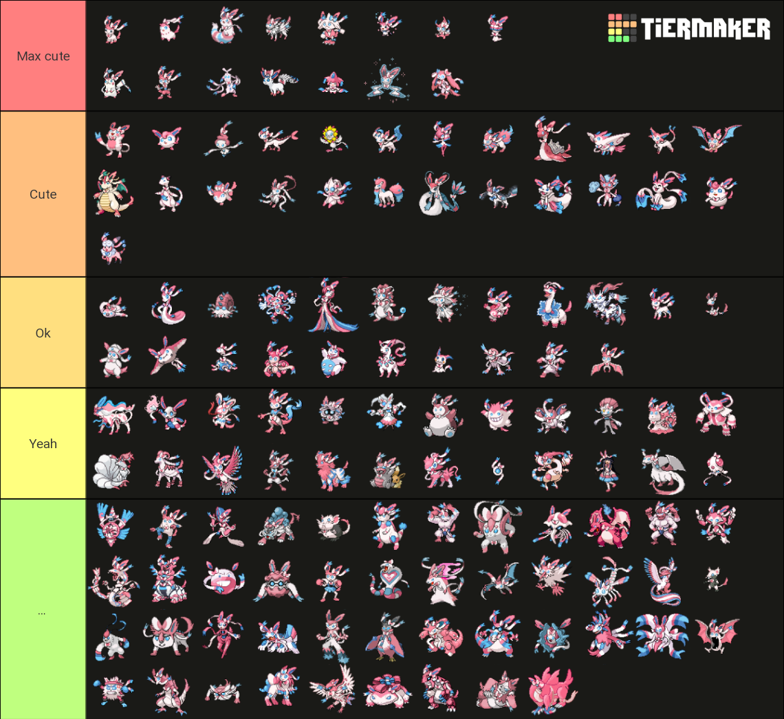 Pokemon Infinite Fusion Sylveon Tier List (Community Rankings) - TierMaker