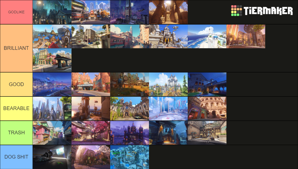 Overwatch 2 Map Tierlist Tier List (Community Rankings) - TierMaker