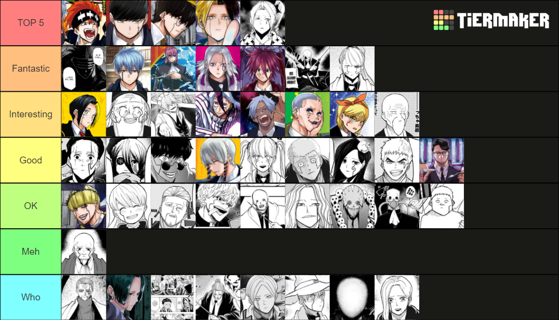 Mashle PowerScaling Tier List (Community Rankings) - TierMaker