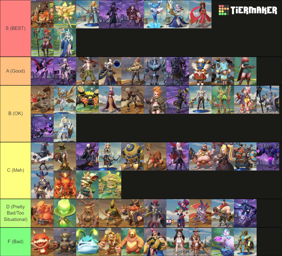 Champion's Arena Champions Tier List (Community Rankings) - TierMaker