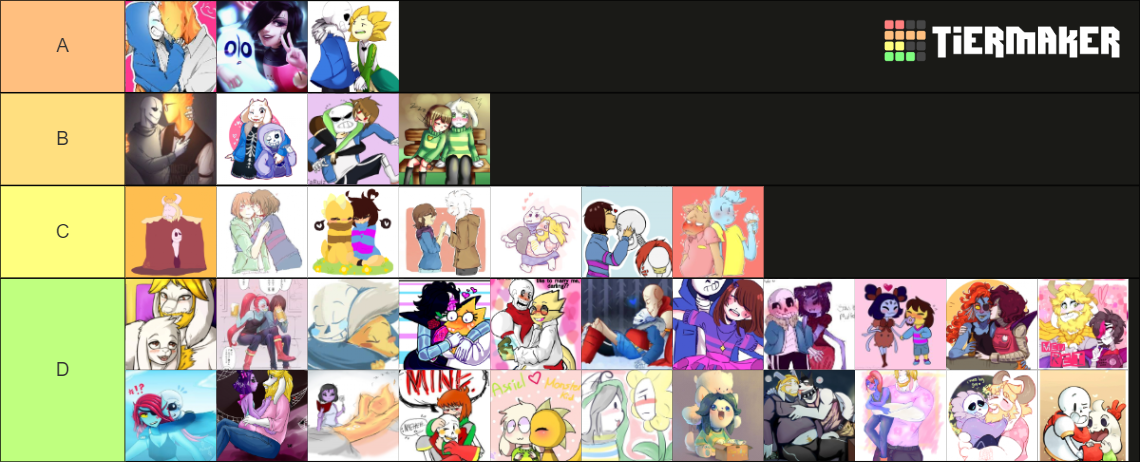 Undertale Ships Tier List (Community Rankings) - TierMaker