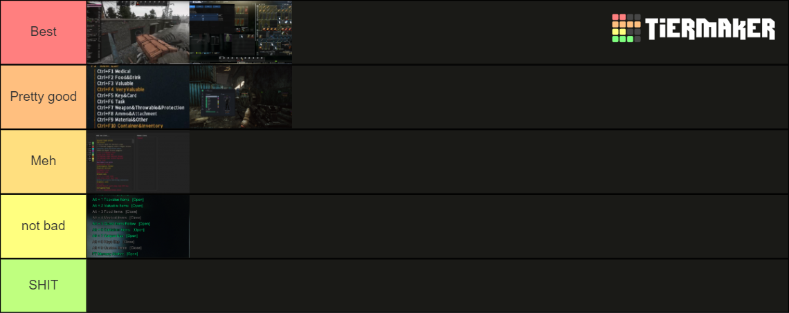 Best tarkov cheats imo Tier List (Community Rankings) - TierMaker