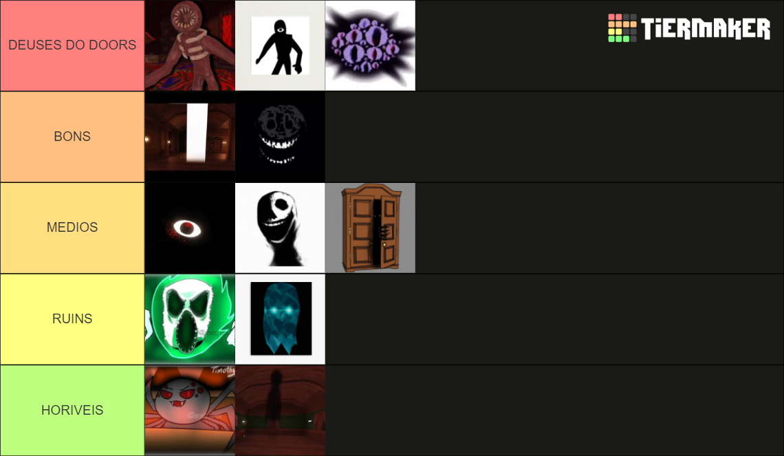 MELHORES DO DOORS Tier List (Community Rankings) - TierMaker