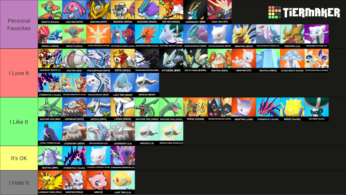 Legendary Battle Theme Tier List (Community Rankings) - TierMaker