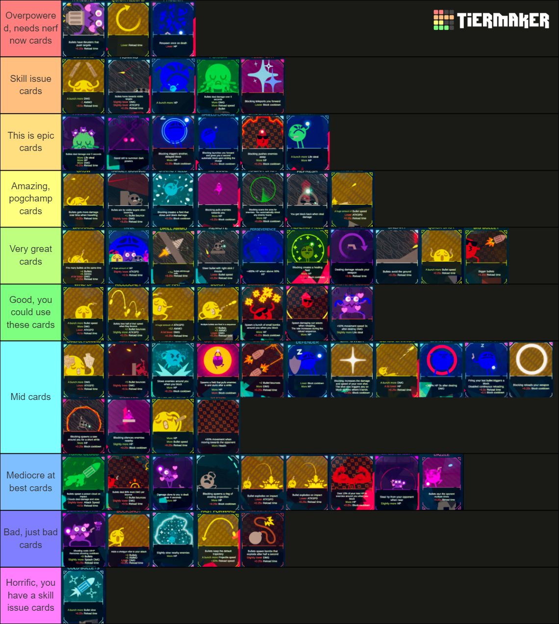 ROUNDS cards Tier List (Community Rankings) - TierMaker
