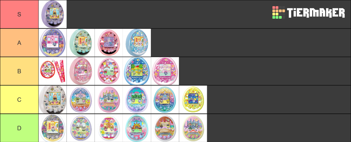 Tamagotchi On Shells Tier List (Community Rankings) - TierMaker