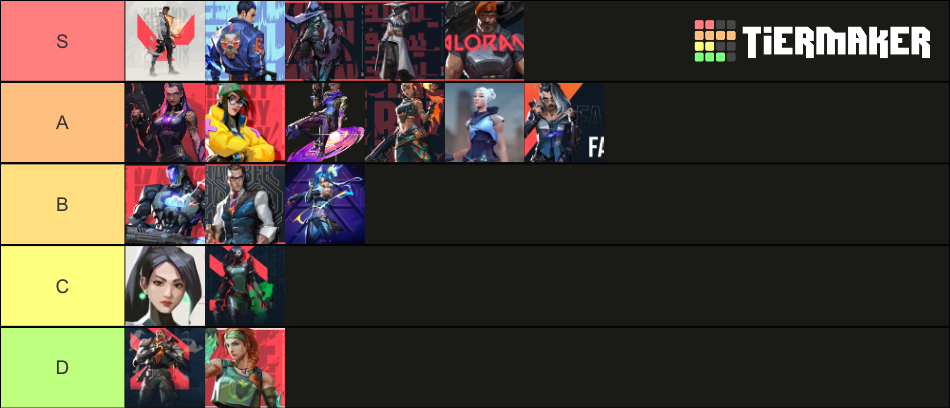 agent valorant with fade Tier List (Community Rankings) - TierMaker