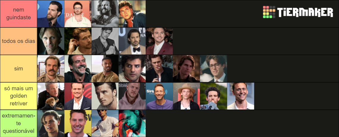 celebrity crushes Tier List (Community Rankings) - TierMaker