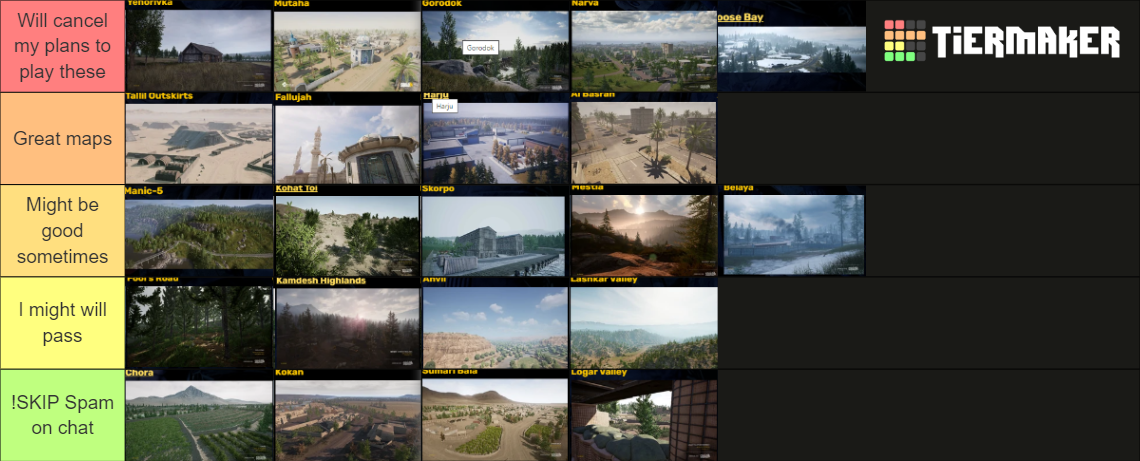 Squad V4.5 map rate Tier List (Community Rankings) - TierMaker