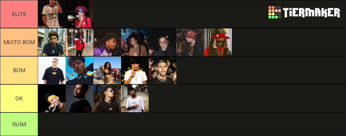 MCS de batalha de rima Tier List (Community Rankings) - TierMaker