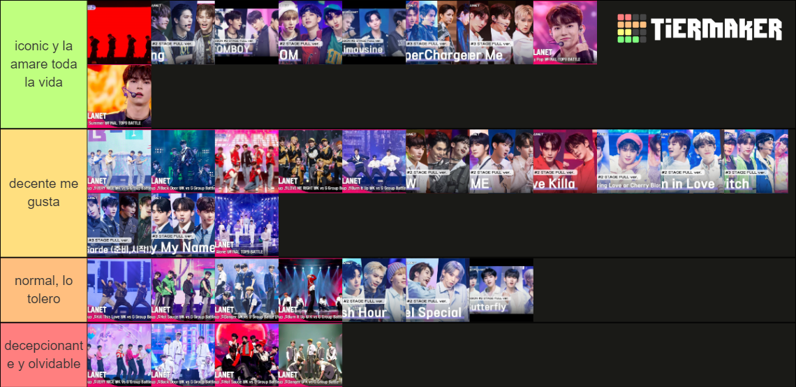 boys planet rank stages Tier List (Community Rankings) - TierMaker