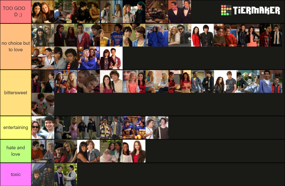 Degrassi character friendships Tier List (Community Rankings) - TierMaker