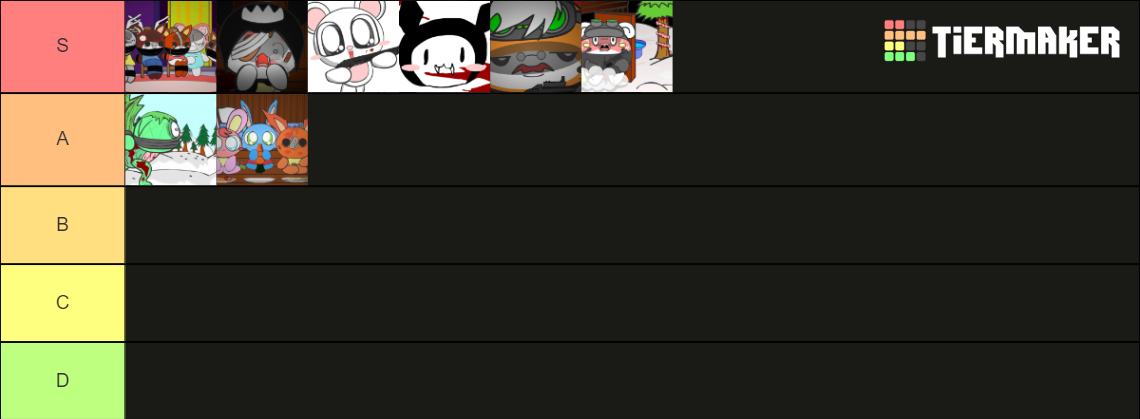 PRETTY BLOOD RED SNOW TIERLIST Tier List (Community Rankings) - TierMaker